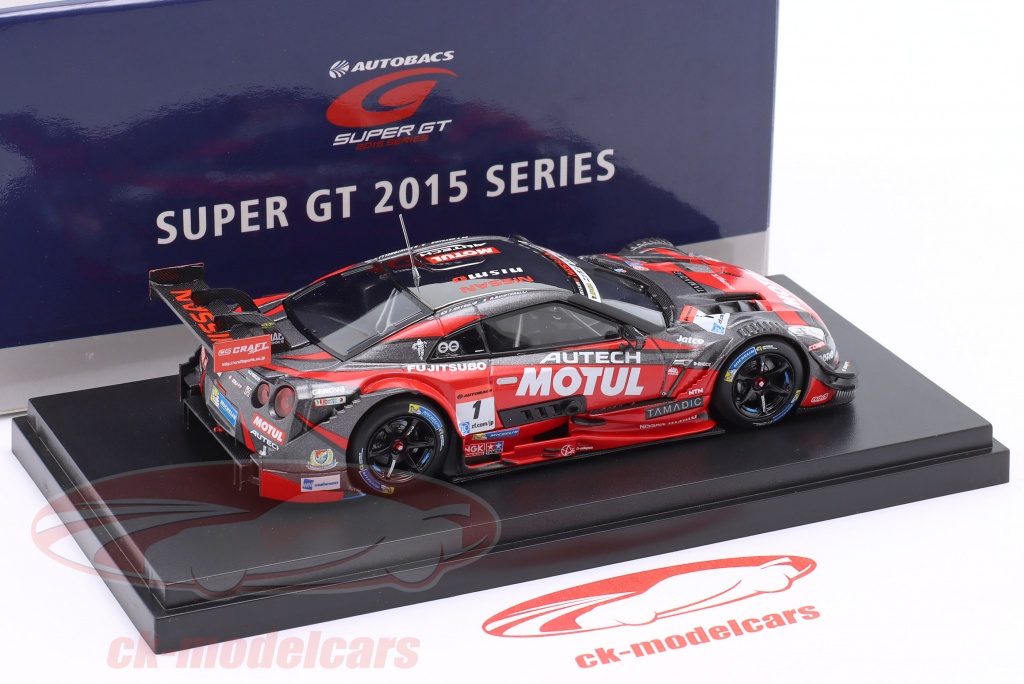 Ebbro 1:43 Nissan GT-R GT500 #1 Super GT série Okayama Matsuda, Quintarelli 2015 45260 modèle ...