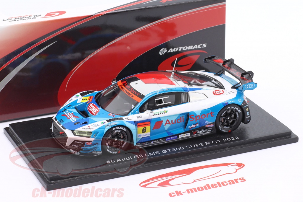 Spark 1:43 Audi R8 LMS GT3 #6 Super GT Serie 2022 Katayama, Motoyama SGT049 Modellauto SGT049 ...