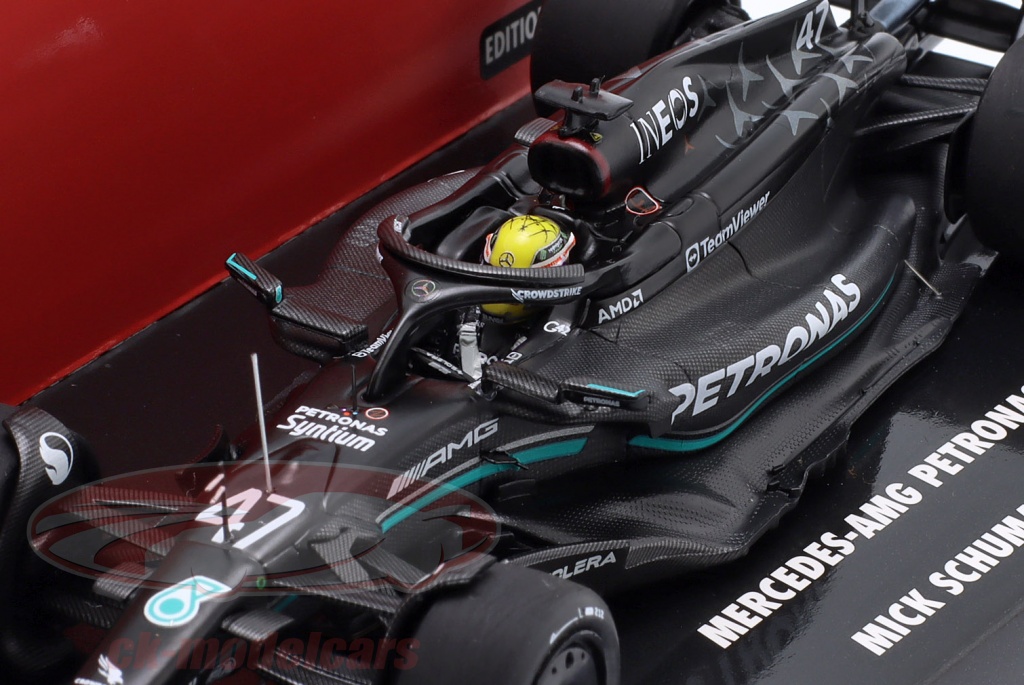 Minichamps 1:43 Mick Schumacher Mercedes-AMG F1 W14 #47 Test Barcelona ...