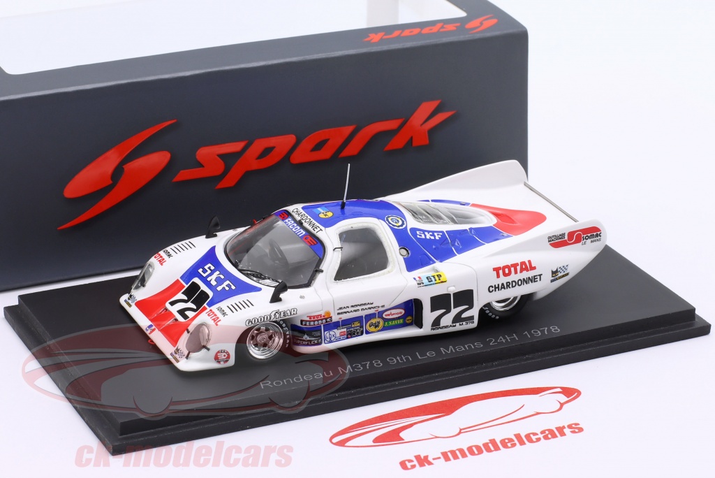 Spark 1:43 Rondeau M378 #72 9号 24h LeMans 1978 Rondeau, Darniche, Haran ...