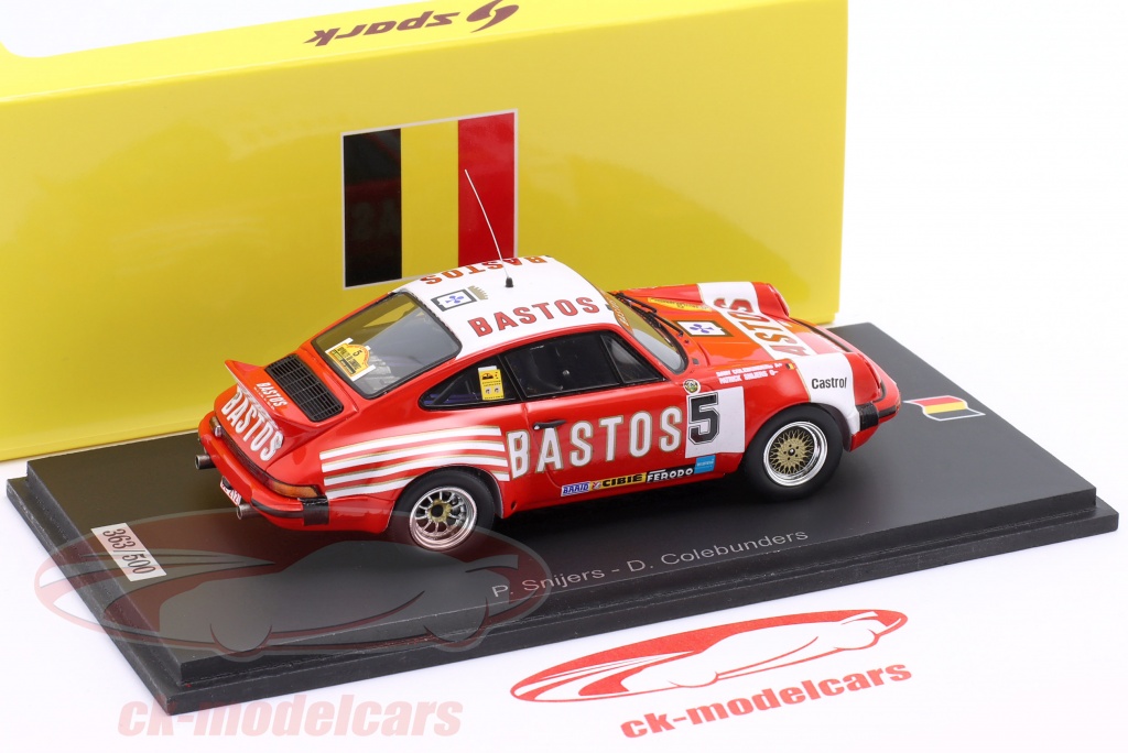 Spark 1:43 Porsche 911 SC #5 ganador Rallye du Condroz 1983 Snijers, Colebunders SB694 modelo ...