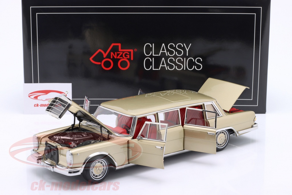 NZG 1:18 Mercedes-Benz 600 Pullman (W100) 建設年 1968-1980 シャンパン 1071/66 ...