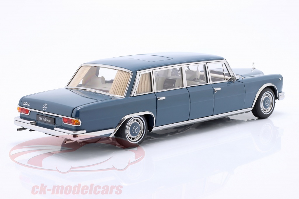 NZG 1:18 Mercedes-Benz 600 Pullman (W100) year 1963-1981 blue B66040707 ...