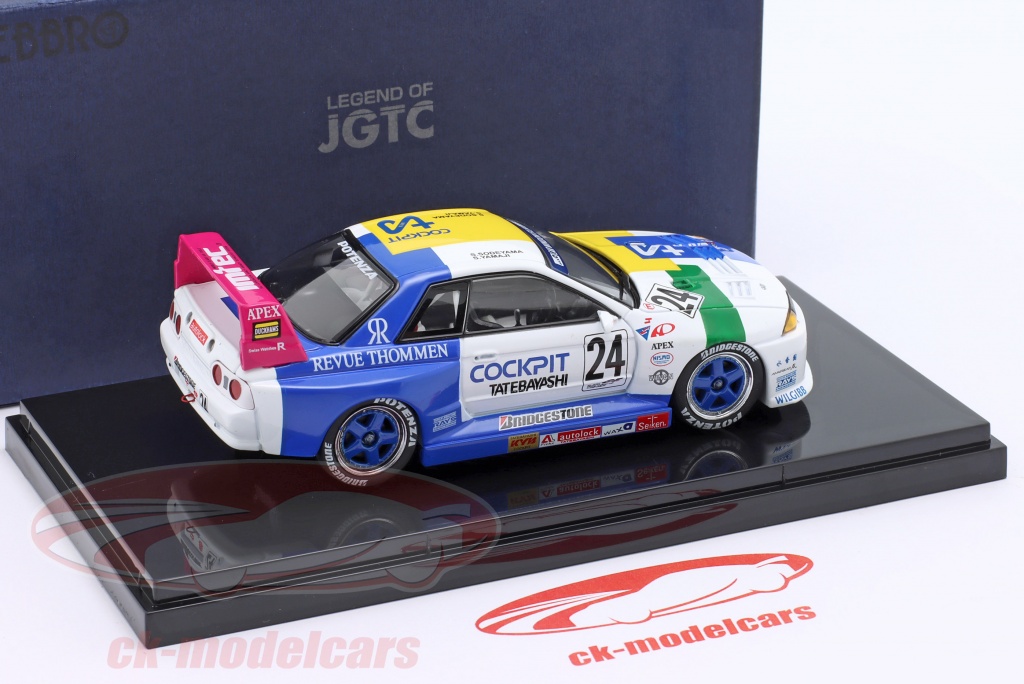 Ebbro 1:43 Nissan Skyline GT-R #24 3e JGTC 1994 Sodeyama, Yamaji 44574 model auto 44574 ...