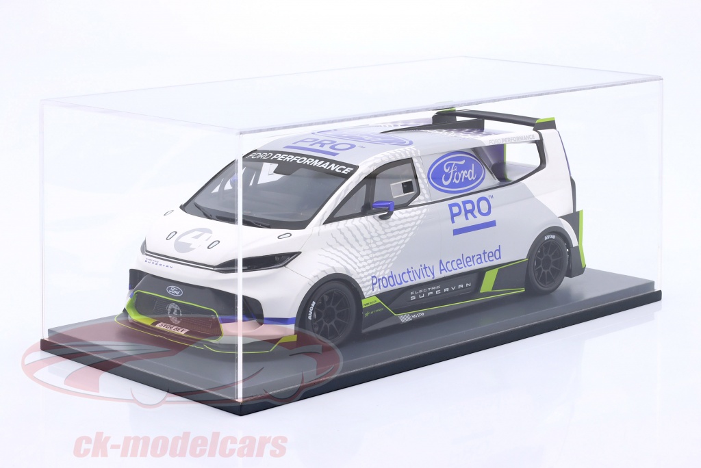 Schuco 1:18 Ford Transit Supervan 4 Baujahr 2022 weiß / grau 450066300 Modellauto 450066300 ...