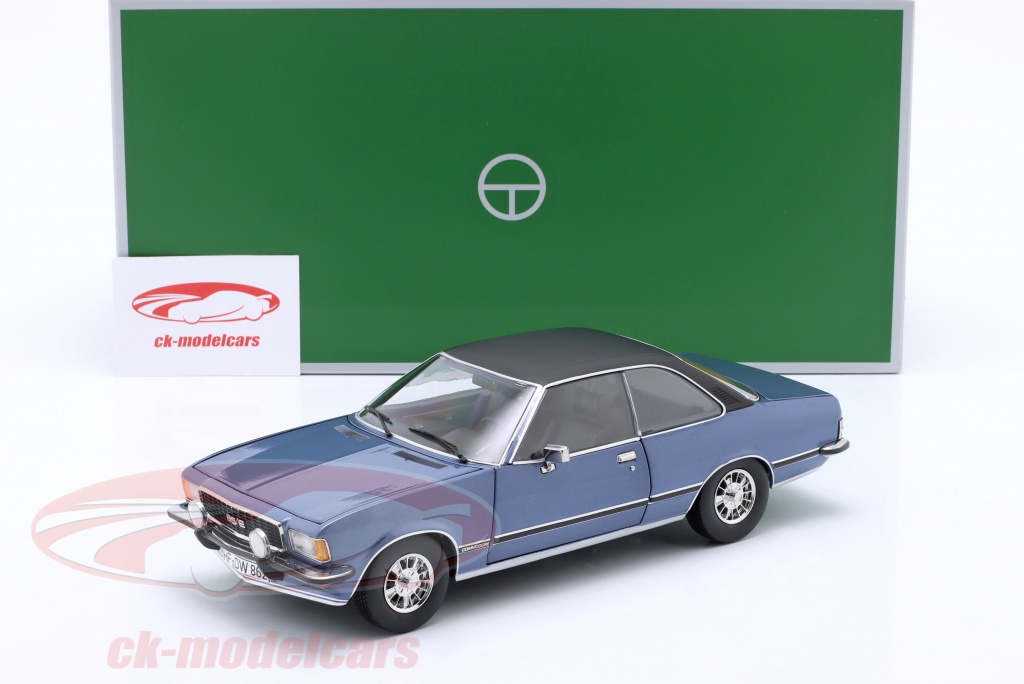 TOURING 1:18 Opel Commodore B GS/E Coupe Baujahr 1975 blau metallic ...