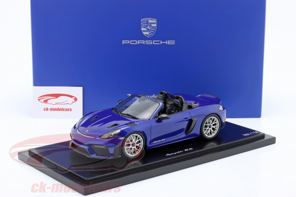 Spark 1:18 Porsche 718 (982) Spyder RS year 2024 San Marino blue ...