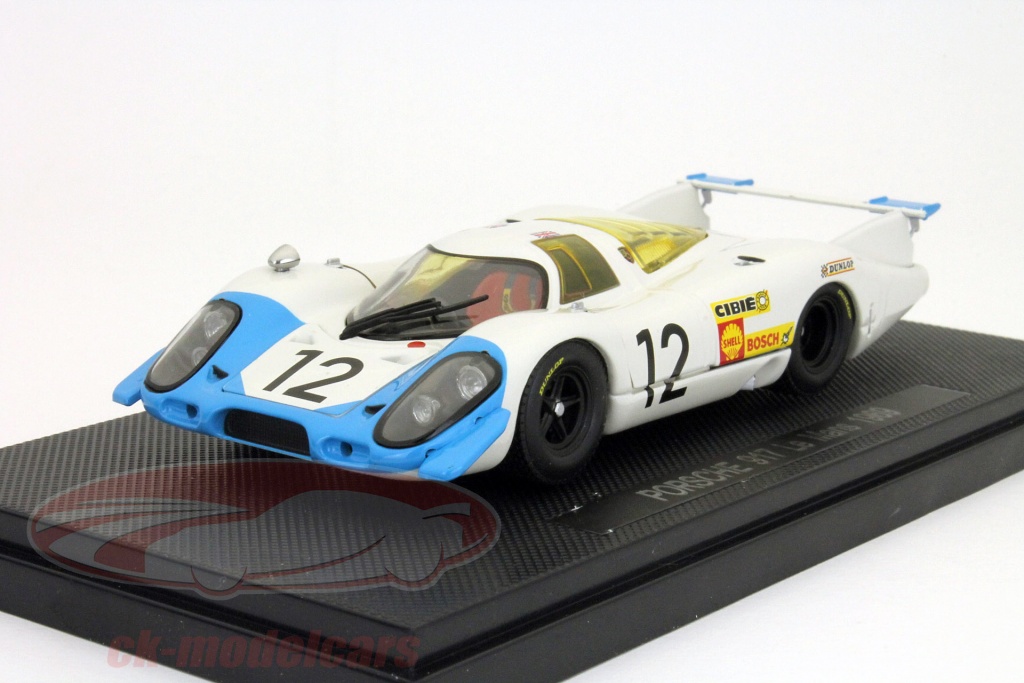 Ebbro 1:43 Porsche 917 #12 LeMans 24h 1969 Elford / Attwood 43749 ...