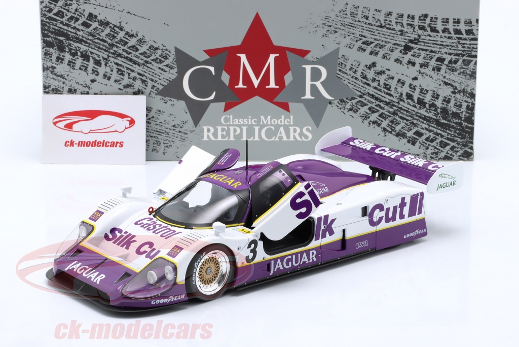 CMR 1:18 Jaguar XJR-12 #3 winnaar 24h LeMans 1990 Nielsen, Cobb, Brundle CMR202 model auto ...