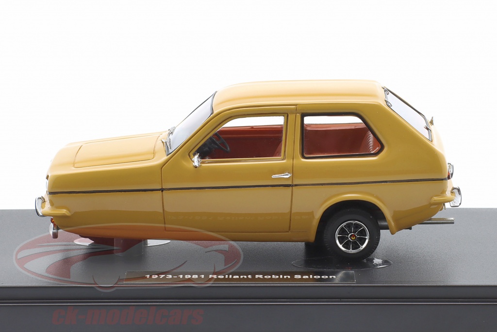 Matrix 1:43 Reliant Robin Saloon 3-Wheel 建設年 1973-1981 黄色 MX31702-052 ...