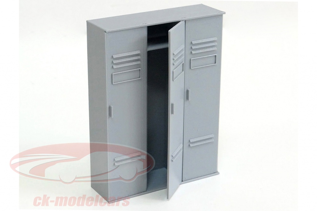 Dioramatoys 1:18 locker shelf 3-door grey DT31871 (grau) model car ...