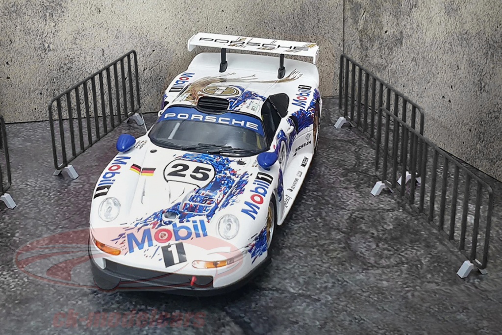 Dioramatoys 1:18 foule contrôle barrière Set (4 pièces) noir DT31819 ...