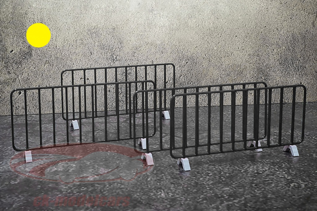 Dioramatoys 1:18 menigte controle barrière Set (4 stukken) geel DT31819 ...