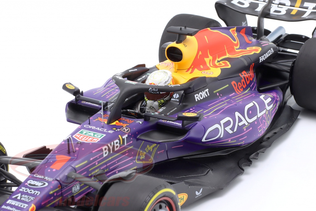 Minichamps 1:18 M. Verstappen Red Bull RB19 #1 优胜者 Las Vegas GP 公式 1 世界 ...