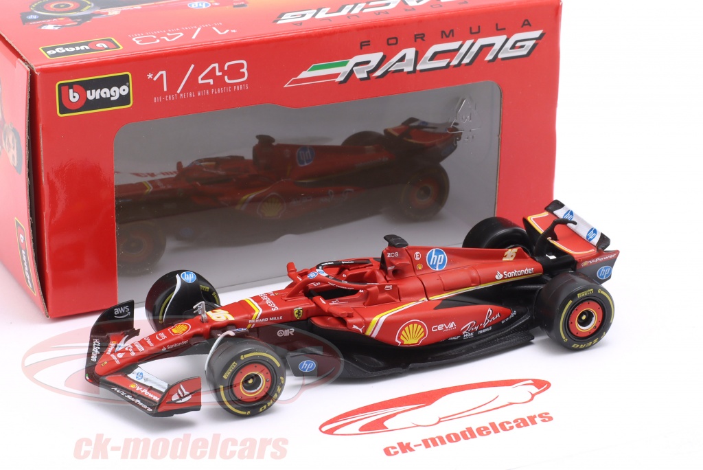 Bburago 1:43 Charles Leclerc Ferrari SF-24 #16 fórmula 1 2024 18-36844 ...