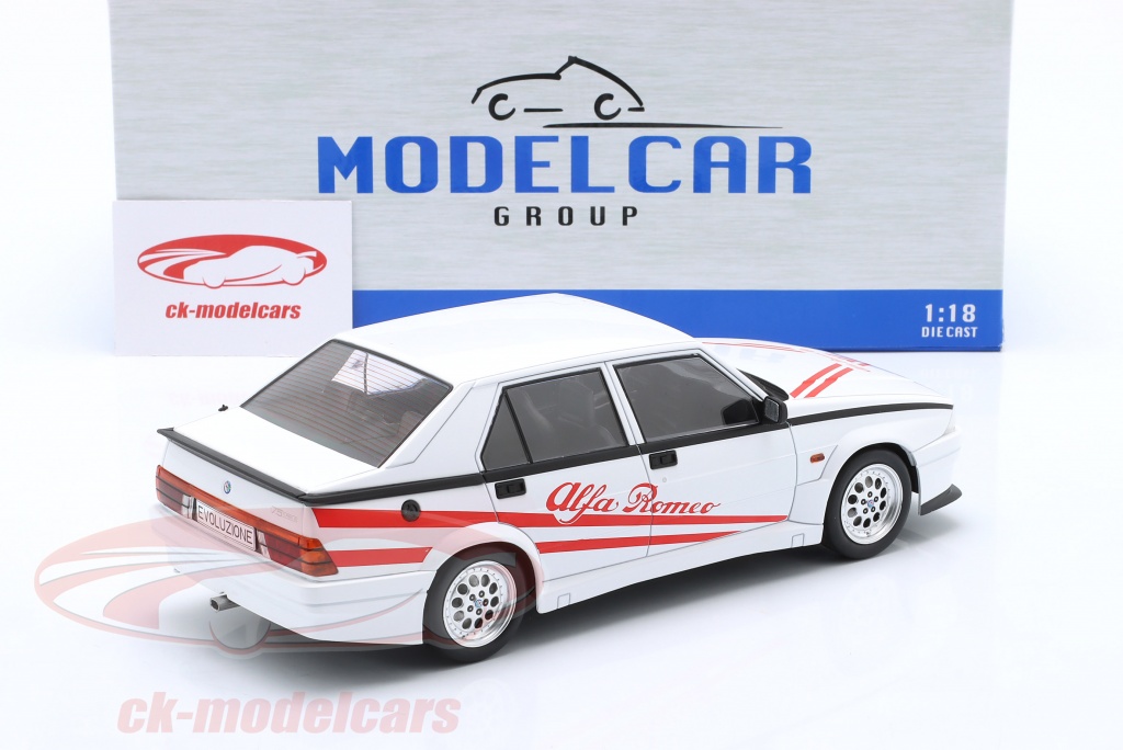 ModelCarGroup 1:18 Alfa Romeo 75 Turbo Evoluzione year 1987 white ...