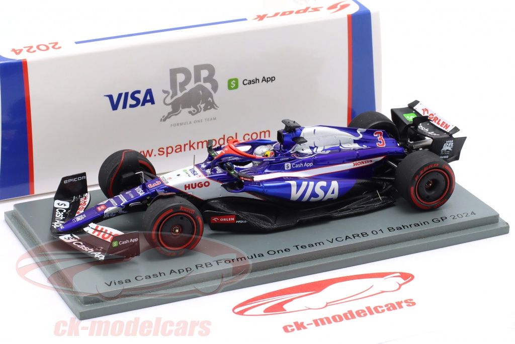 Spark 1:43 Daniel Ricciardo RB VCARB 01 #3 巴林 GP 公式 1 2024 S9521 模型 汽车 S9521 9580006995216