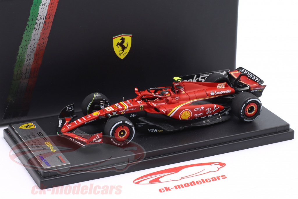 LookSmart 1:43 Carlos Sainz jr. Ferrari SF-24 #55 3ème Bahreïn GP ...