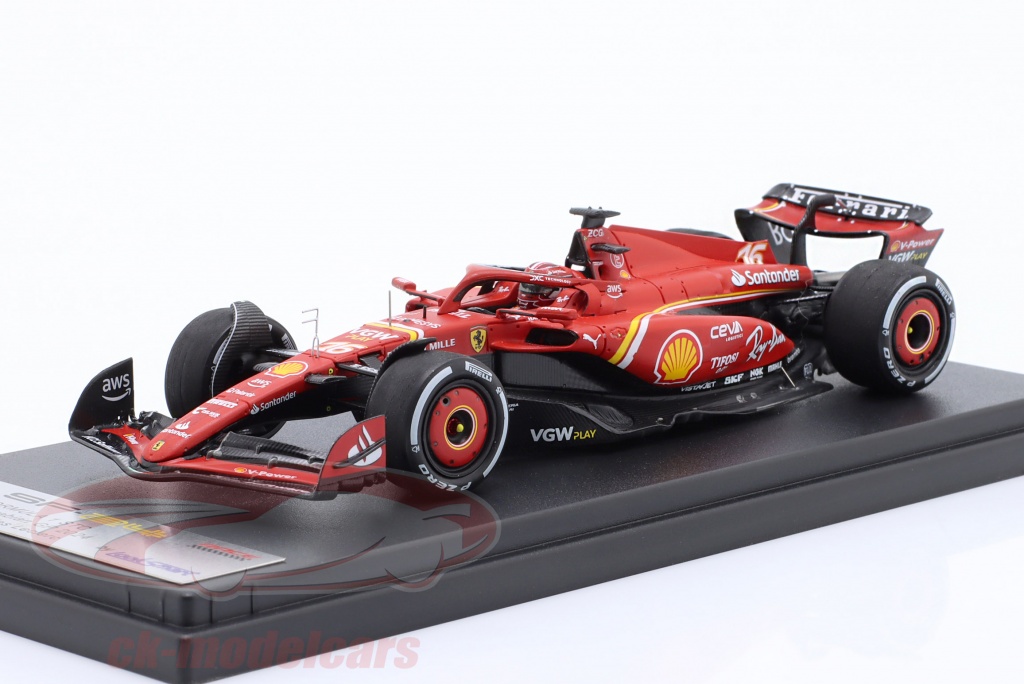 LookSmart 1:43 C. Leclerc Ferrari SF-24 #16 3rd Saudi Arabian GP Formula 1 2024 LSF1057 model ...