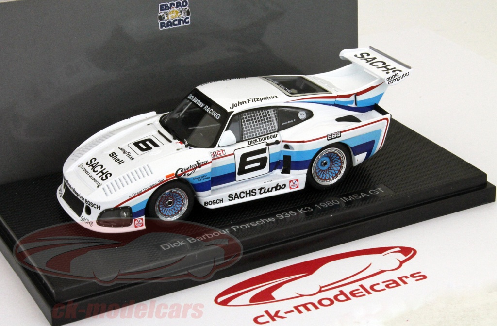 Ebbro 1:43 Porsche 935 K3 #6 IMSA GT 1980 Barbour / Fitzpatrick 44304 ...