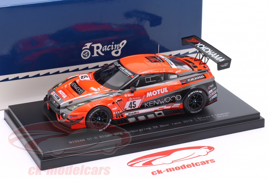 Ebbro 1:43 Nissan GT-R Nismo GT3 #45 24h Nürburgring 2019 Matsuda, Fujii, Mitsunori, Coronel ...