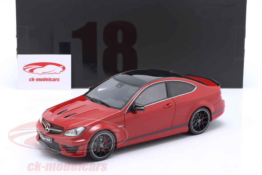 GT-SPIRIT 1:18 Mercedes-Benz C63 AMG Coupe year 2014 red GT920 model ...