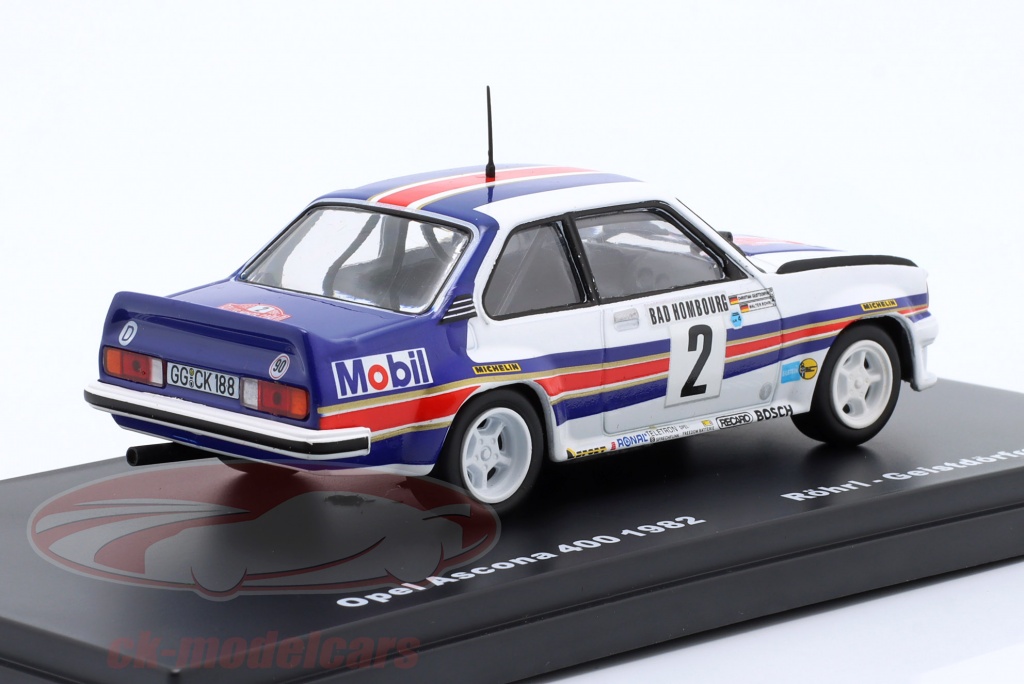 Altaya 1:43 Opel Ascona 400 #2 победитель Rallye Monte Carlo 1982 Röhrl ...