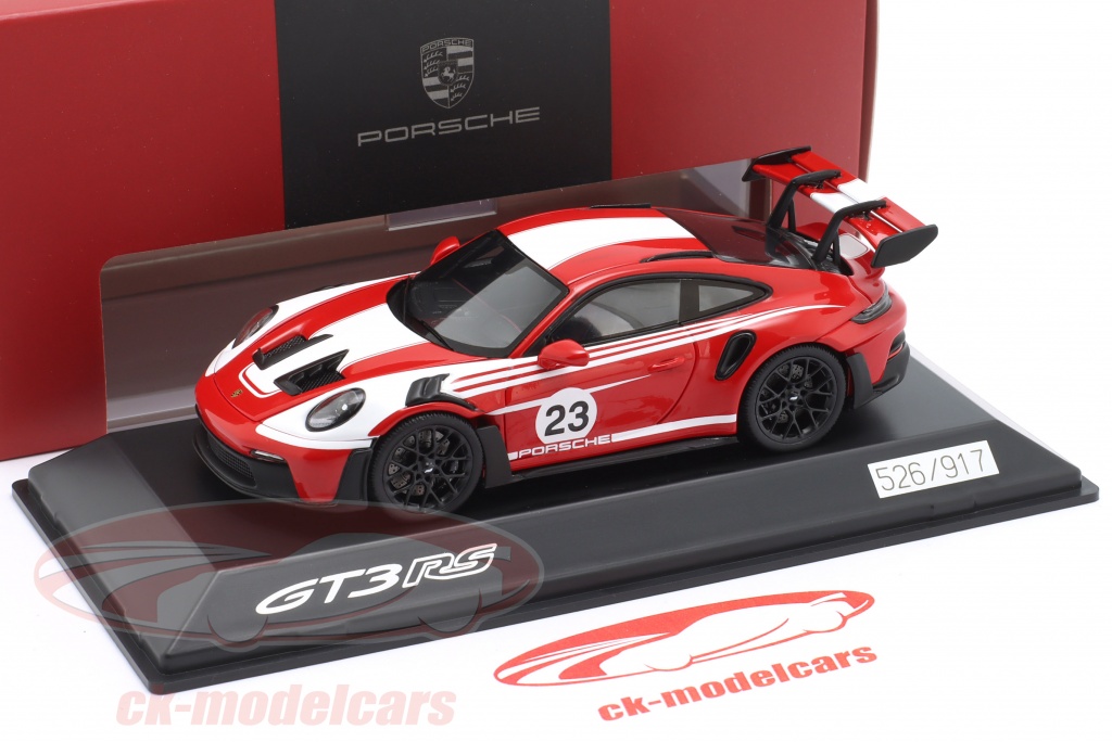 Spark 1:43 Porsche 911 (992) GT3 RS #23 Salzburg design red / white ...