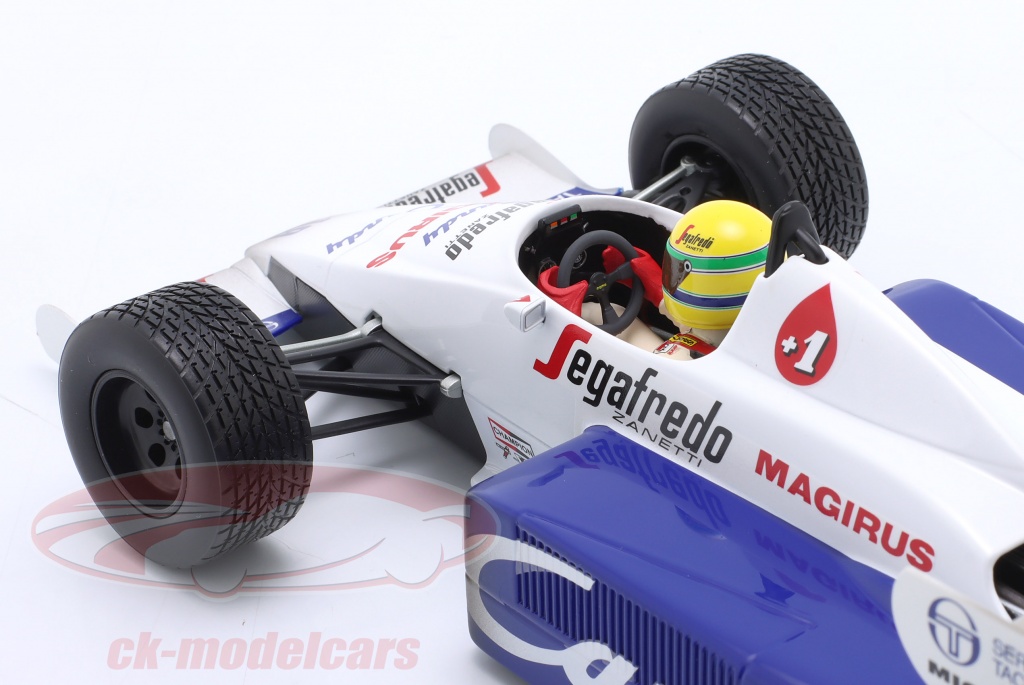 Minichamps 1:18 A. Senna Toleman TG184 Dirty Version #19 2nd Monaco GP ...