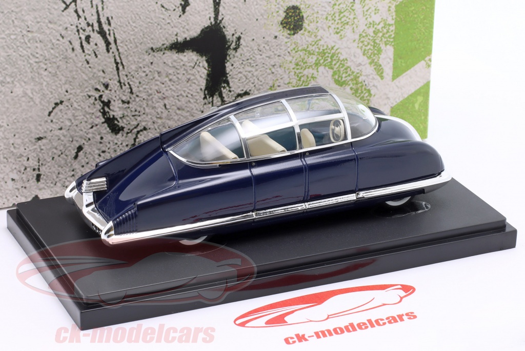 AutoCult 1:43 GM Corsair Streamliner year 1924 black-blue 04043-2 model ...