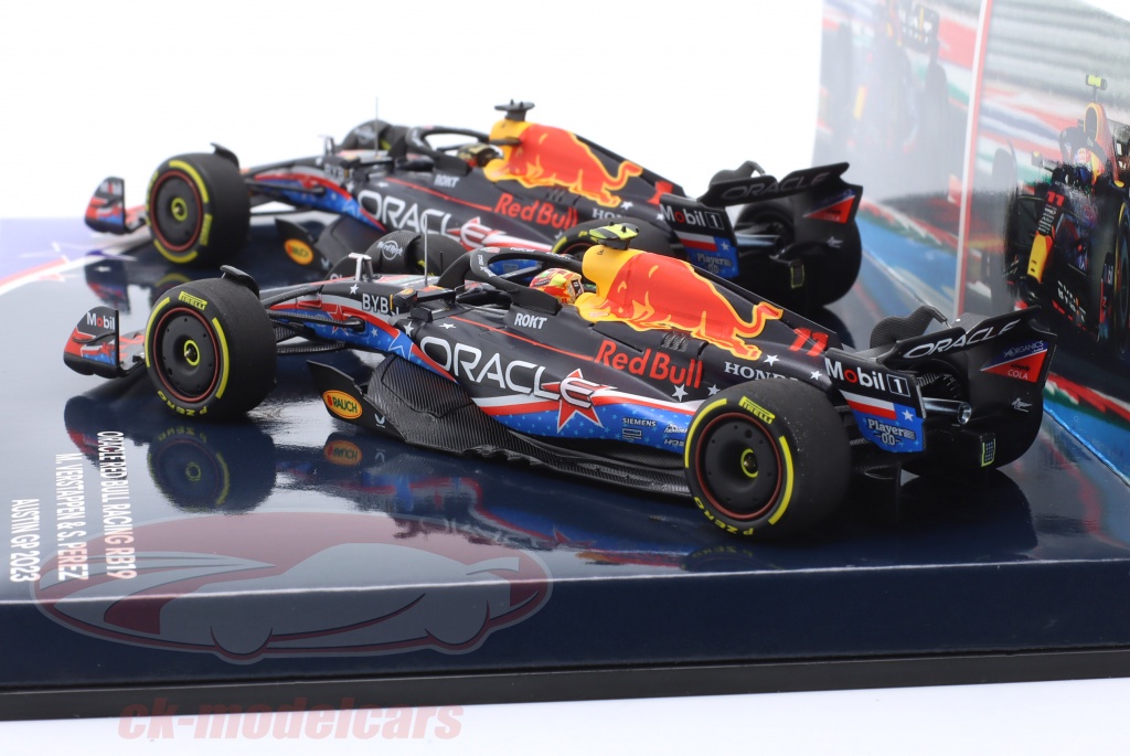 Minichamps 1:43 2-Car Set Verstappen #1 & Perez #11 USA GP Formula 1 ...