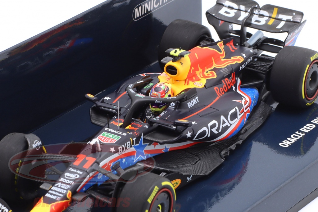 Minichamps 1:43 Sergio Perez Red Bull RB19 #11 4th USA GP Formula 1 2023 410231911 model car ...