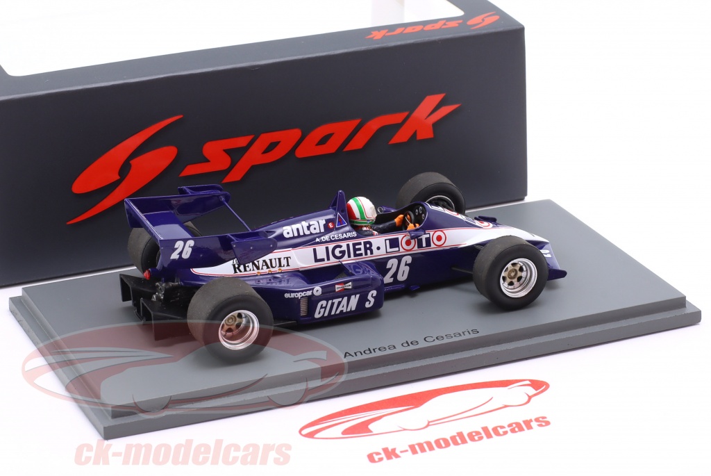 Spark 1:43 Andrea de Cesaris Ligier JS23 #26 5th South Africa GP ...