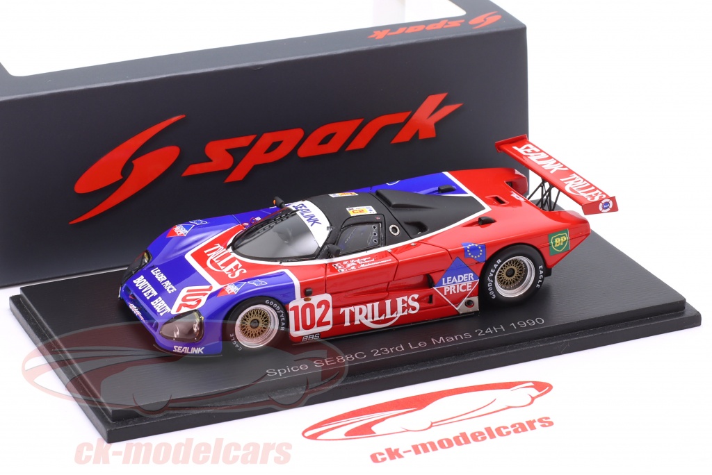 Spark 1:43 Spice SE88C #102 24h LeMans 1990 Lapeyre, Grand, Maisonneuve ...