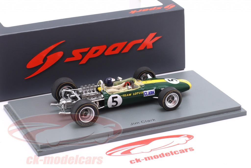 Spark 1:43 Jim Clark Lotus 49 #5 ganador británico GP fórmula 1 1967 ...