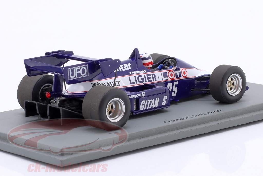 Spark 1:43 Francois Hesnault Ligier JS23 #25 Brésil GP formule 1 1984 ...
