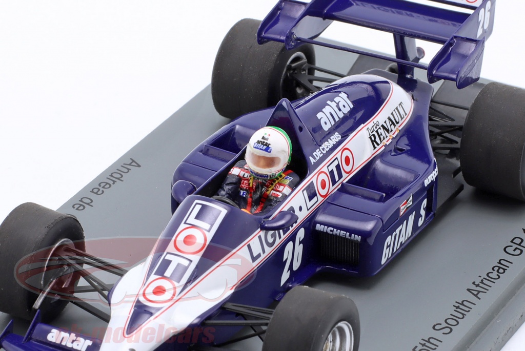 Spark 1:43 Andrea de Cesaris Ligier JS23 #26 5th South Africa GP ...