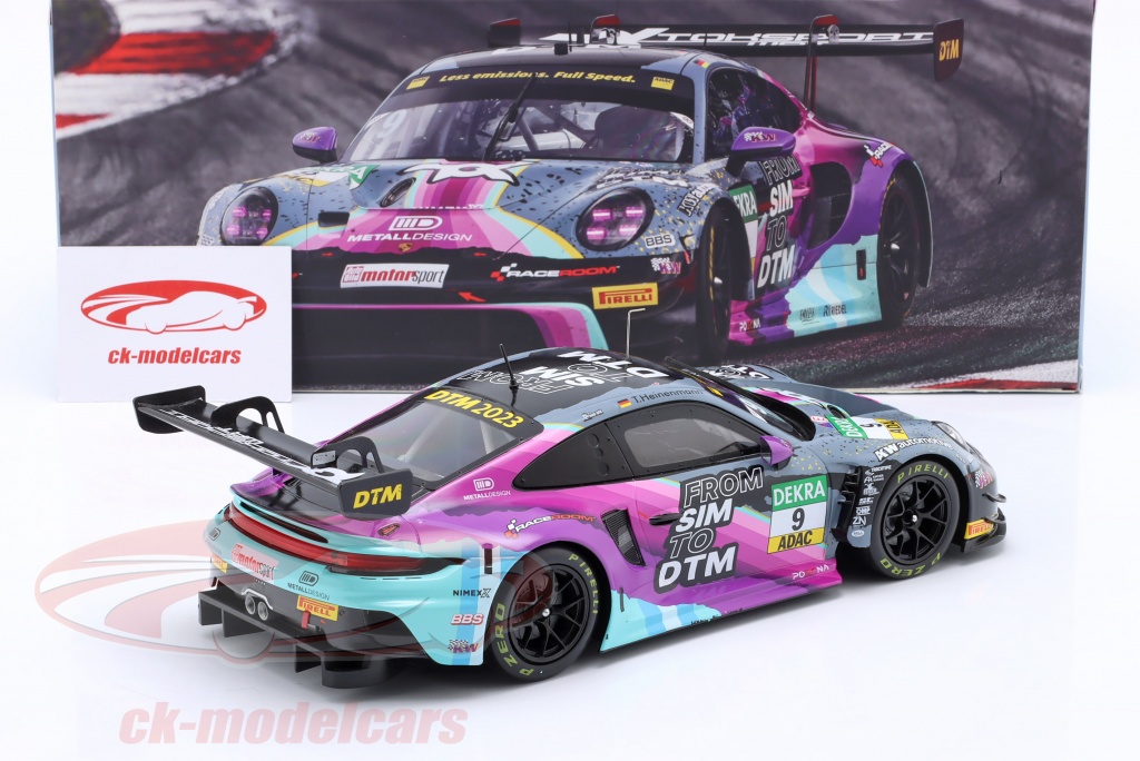 Ixo 1:18 Porsche 911 (992) GT3 R #9 DTM 2023 Tim Heinemann LEGT18-23036 ...