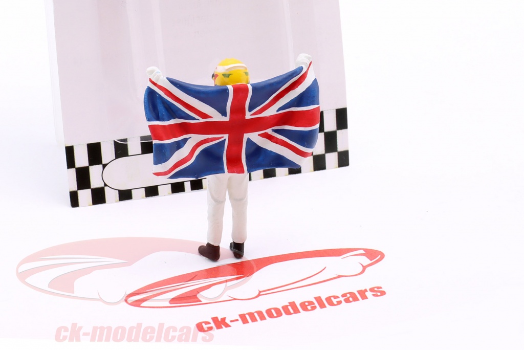 Lewis Hamilton with British flag Formula 1 2007 figure 1:43 Cartrix ...