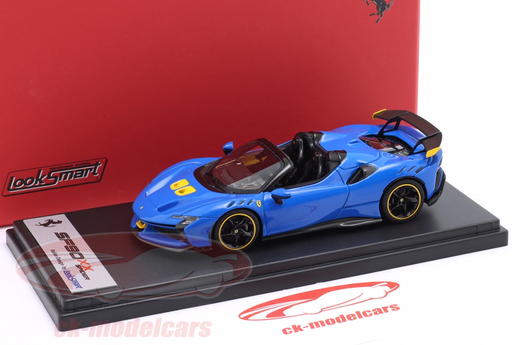 LookSmart 1:43 Ferrari SF90 XX Stradale Spider year 2024 (Azzurro Dino ...