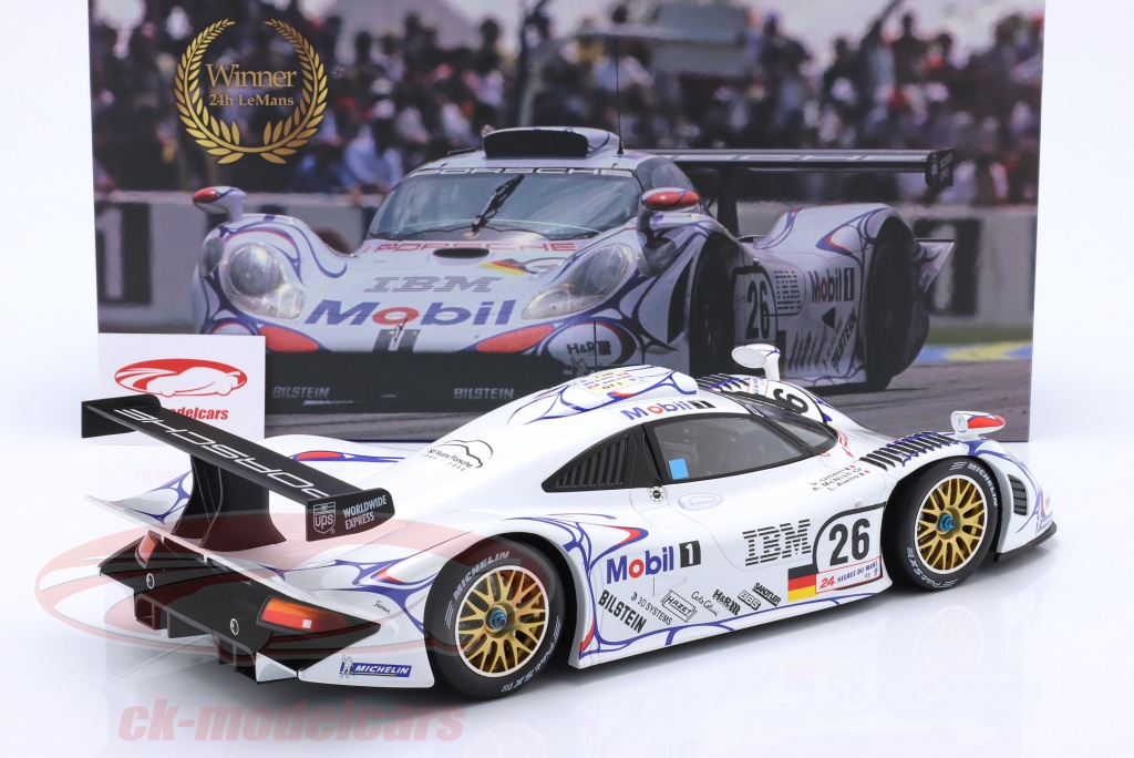 WERK83 1:12 Porsche 911 GT1 #26 Sieger 24h LeMans 1998 McNish, Aiello, Ortelli W1200201 ...
