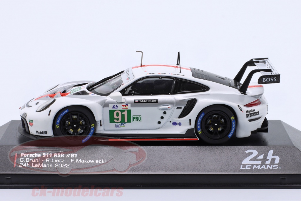 Ixo 1:43 Porsche 911 RSR #91 Sieger LMGTE Pro 24h LeMans 2022 Porsche GT Team LEGT43-23010 ...