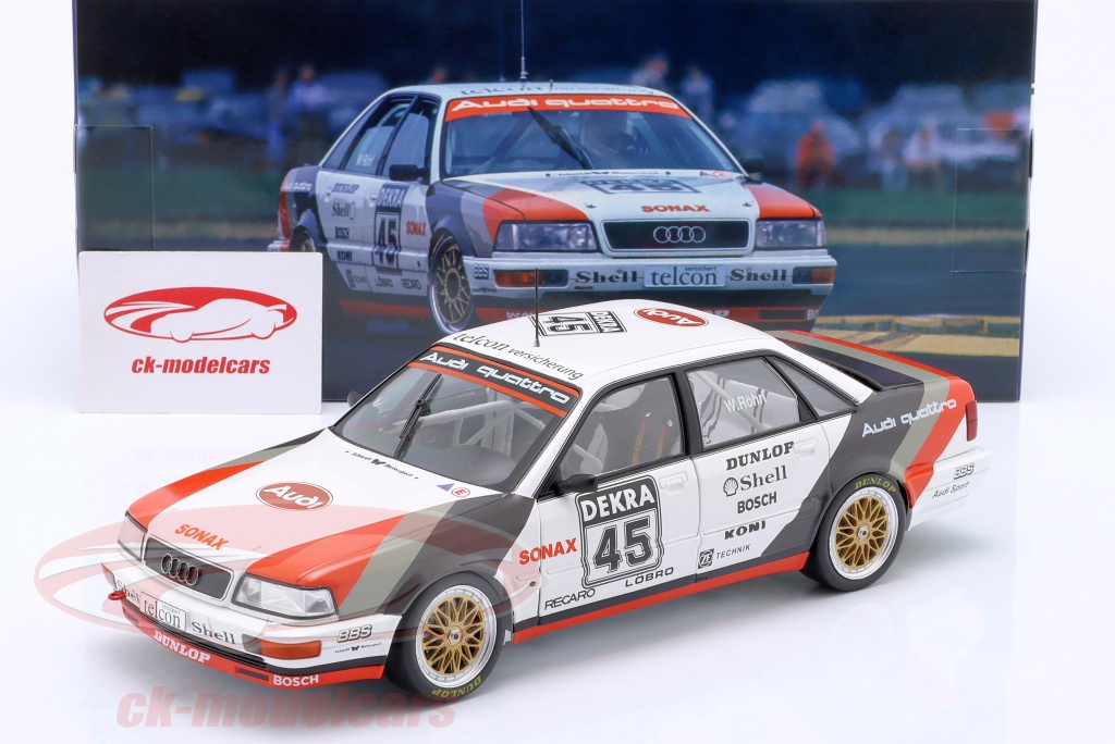 WERK83 1:18 Audi V8 Quattro #45 DTM 1990 Walter Röhrl W1801502 model ...