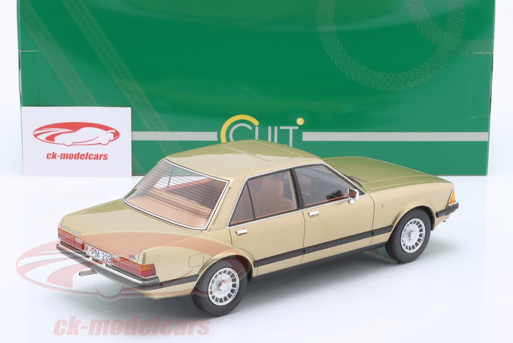Cult Scale Models 1:18 Ford Granada 2.8 Ghia Saloon Baujahr 1978 gold ...
