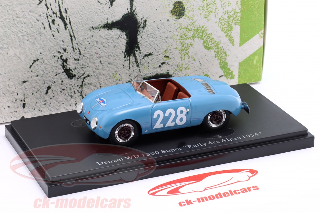 AutoCult 1:43 Denzel WD 1300 Super #228 Winner Rallye des Alpes 1954 ...
