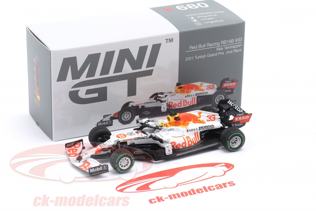 True Scale 1:64 M. Verstappen Red Bull RB16B #33 Turkish GP Formula 1 World Champion 2021 ...