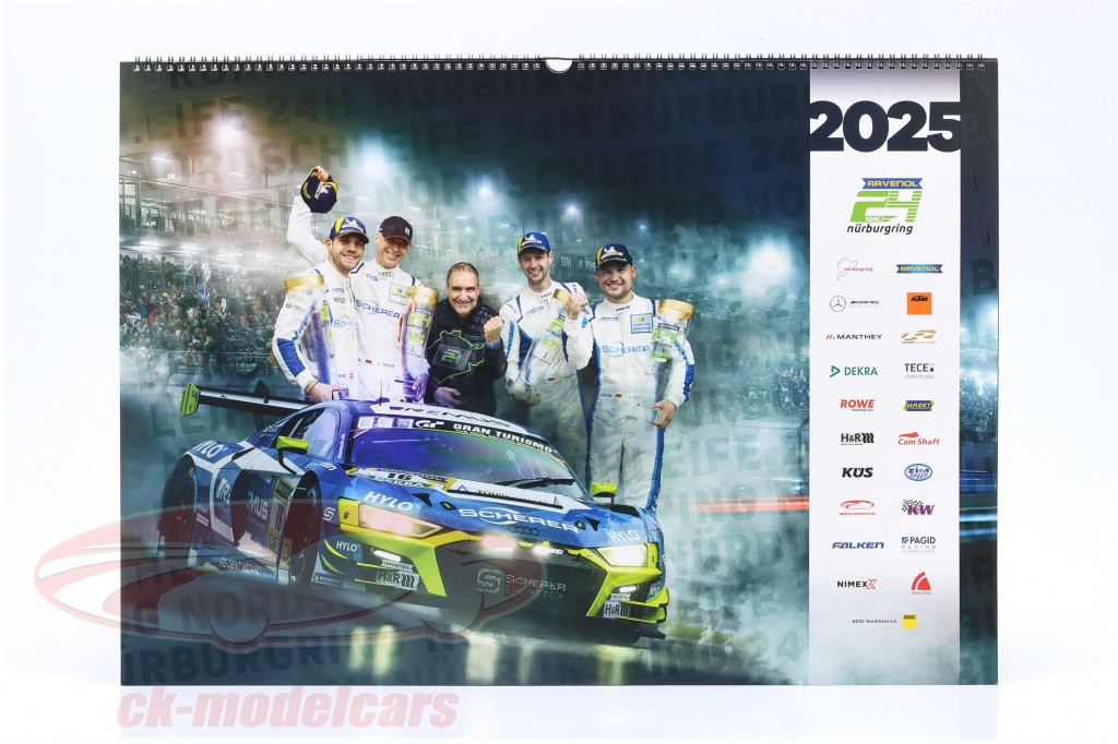 24h Nürburgring kalender 2025 67 x 48 cm / Gruppe C Motorsport Verlag ...