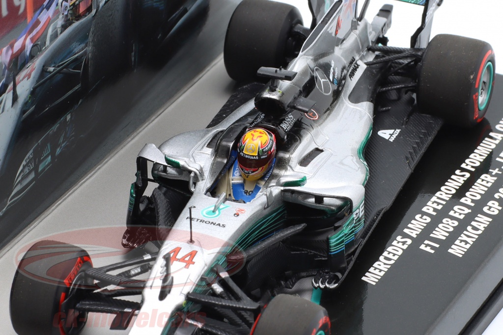 Minichamps 1:43 L. Hamilton Mercedes F1 W08 #44 Mexico GP Formula 1 ...