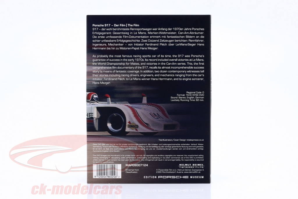 DVD: Porsche 917 - The film (German & English) MAP09007124 MAP09007124 ...