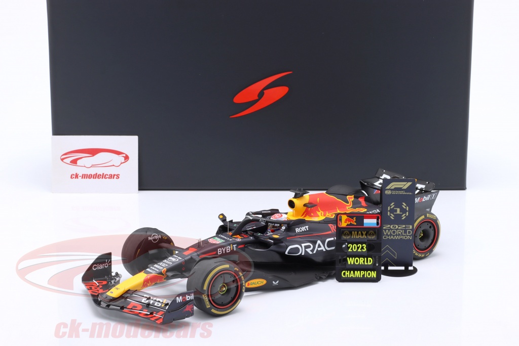 Spark 1:18 M. Verstappen Red Bull RB19 #1 Sprint Race Katar GP formule 1 Wereldkampioen 2023 ...